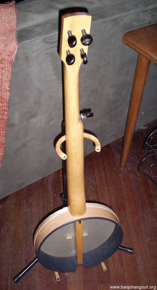 Fretless Minstrel 'tackhead' with synthetic (Renaissance) head-free ...