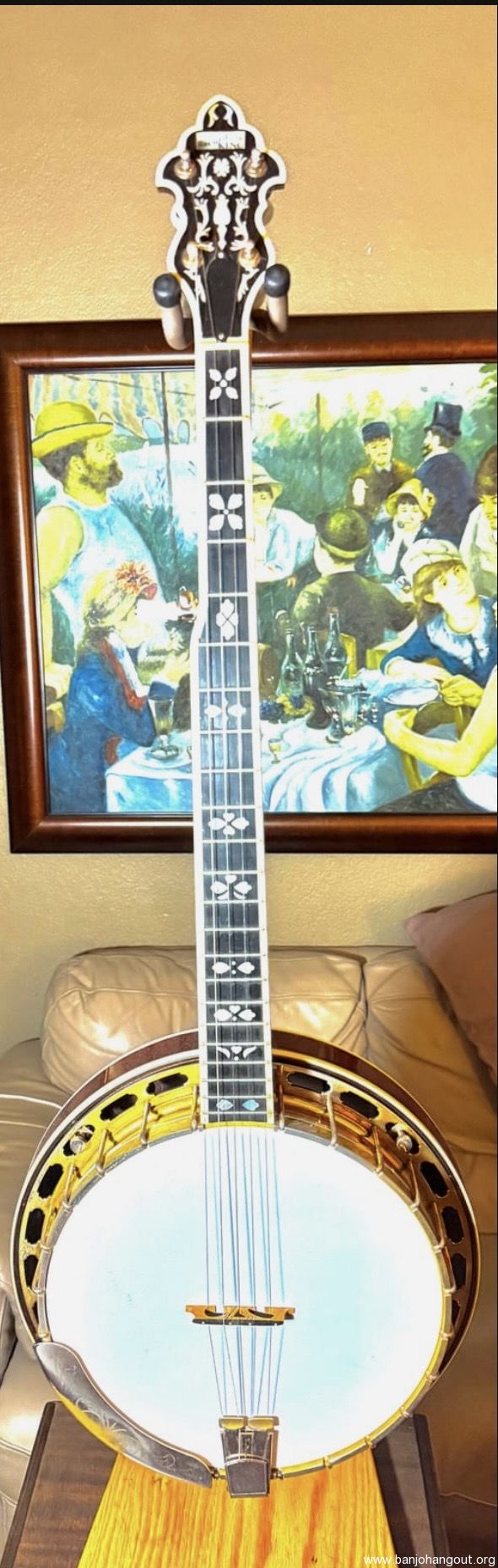 Recording King USA Greg Rich Prototype Five String Banjo Gold Plated ...