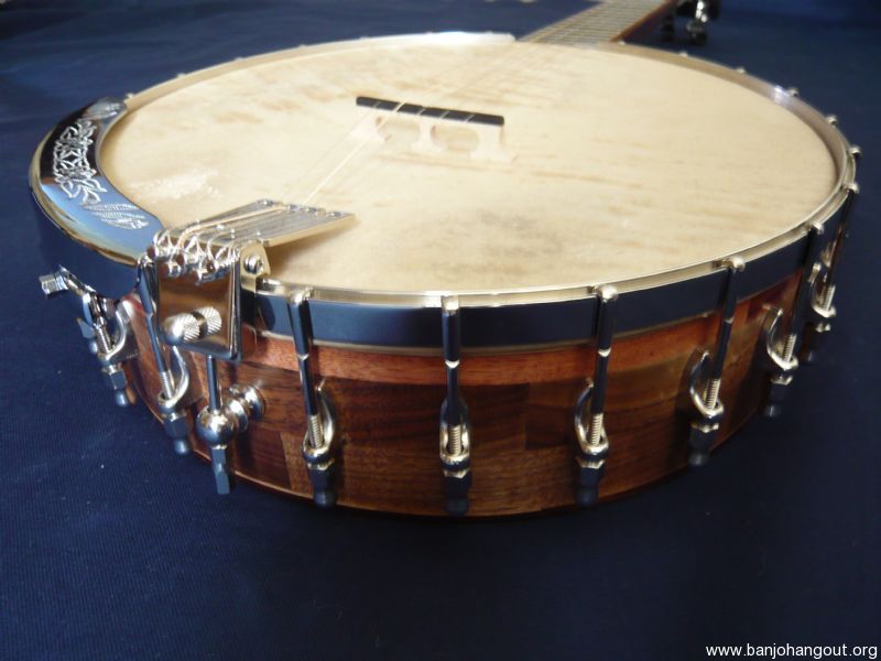 Handmade 12” 25.5” Scale Walnut Open Back Banjo (UK based) - Used Banjo ...