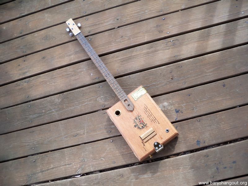 Three String Cigar Box Banjo - Used Banjo For Sale at BanjoBuyer.com