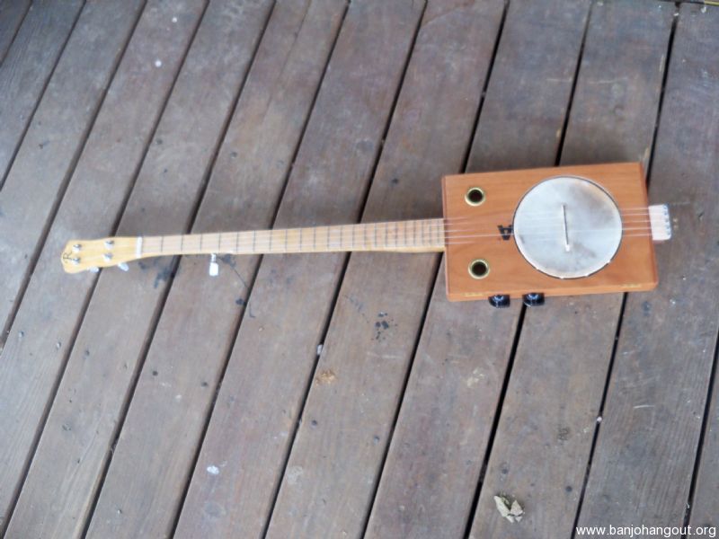 five string cigar box type banjo, by Bruce Rose - Used Banjo For Sale ...