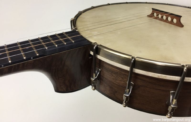 Buckeye 12" Half-Fretless Walnut Banjo - Used Banjo For Sale at ...