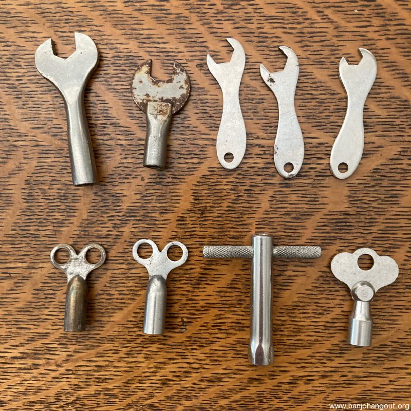 SOLD: Collection of Nine Banjo Hex Wrenches / Keys - Banjo Hangout