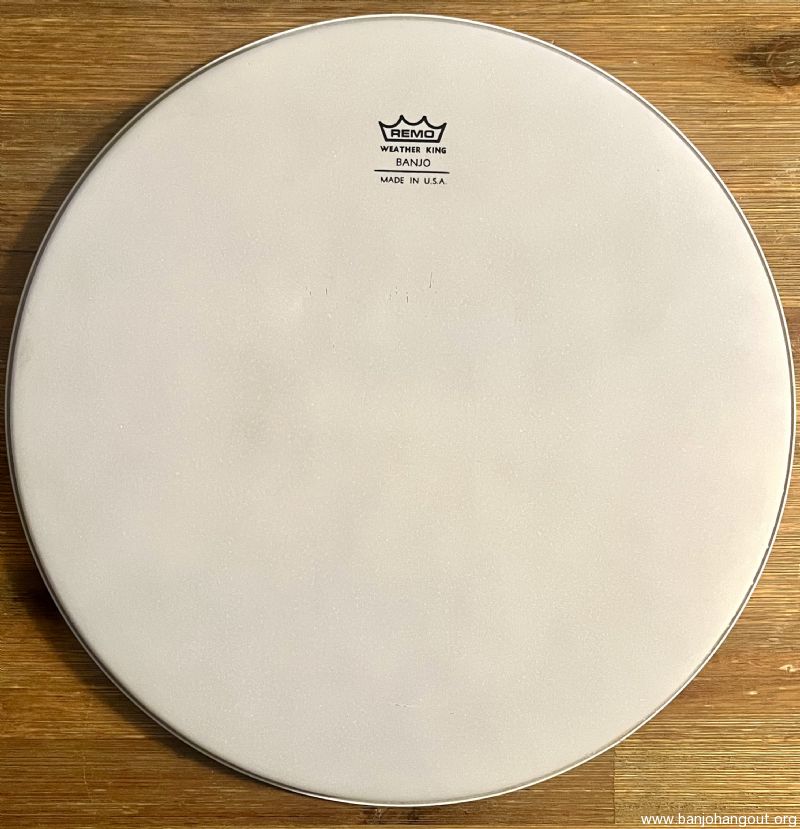 old Remo “Weather King” head (pre EPA) - Banjo Hangout