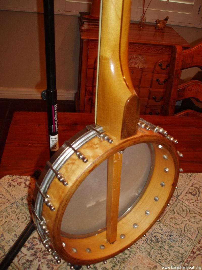 Slingerland 5 string conversion with Bacon style tone ring - Used Banjo ...