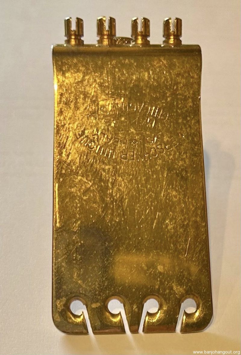 Kirshner Unique Tailpiece Gold Plated - Banjo Hangout