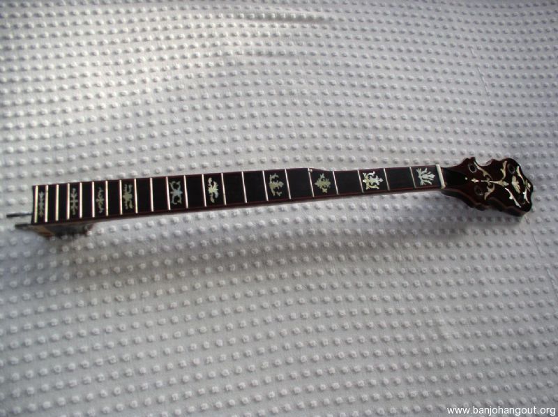 SOLD: Unusual rosewood and maple short-scale banjo neck - Banjo Hangout
