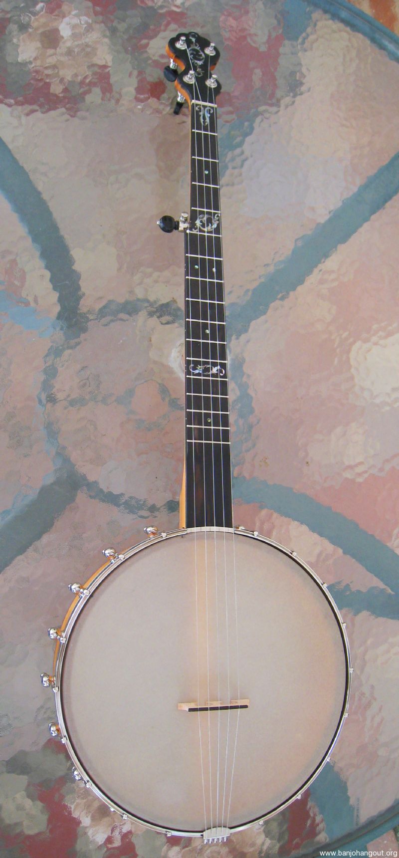 SOLD: Bob Flesher's "Sally Ann" New Open Back Round Peaker - Banjo Hangout