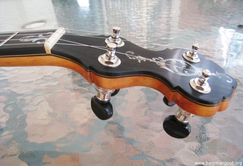 SOLD: Bob Flesher's "Sally Ann" New Open Back Round Peaker - Banjo Hangout