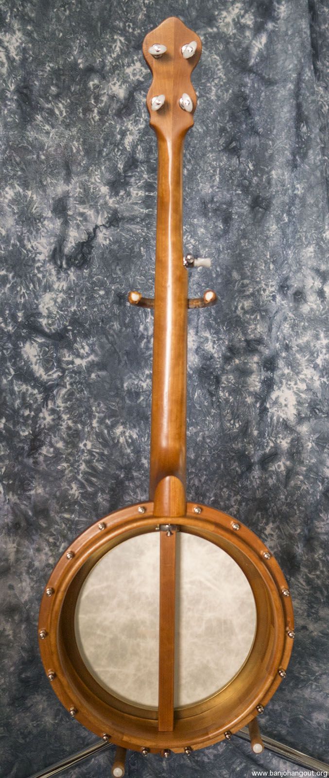 Sagmoen cherry banjo - 12 inch pot, Dobson ring, fancy inlay - Used ...