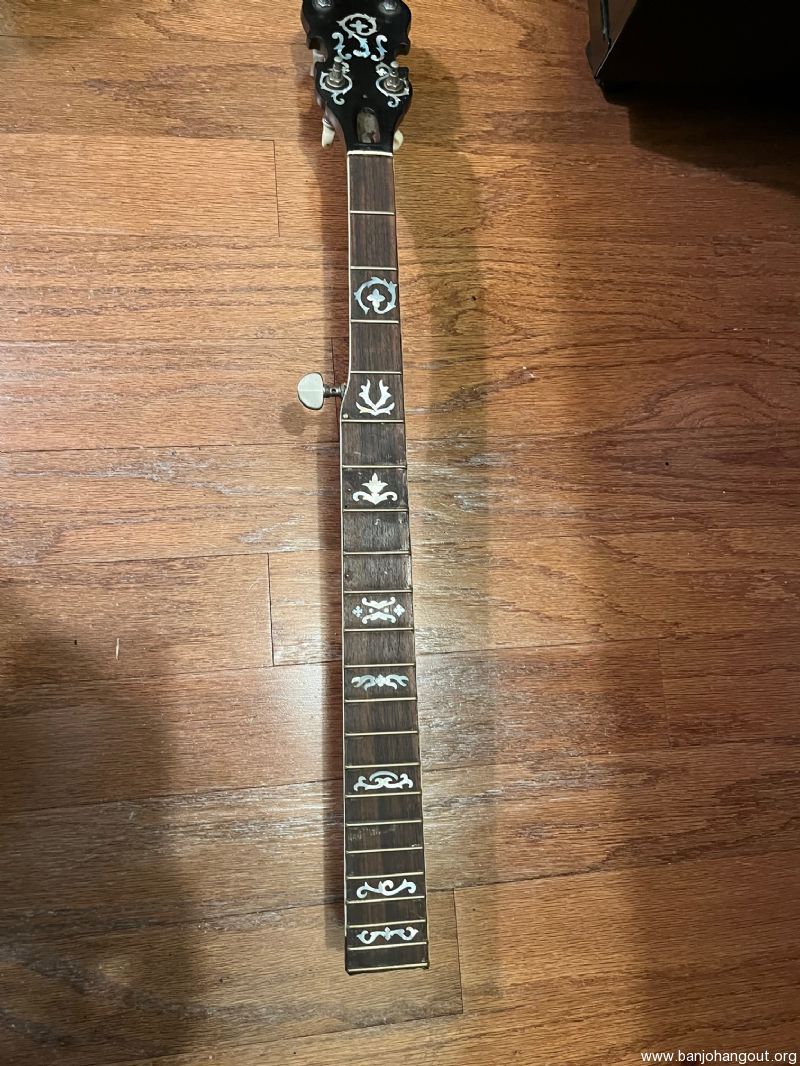 SOLD: Unknown Fiddle cut 5 string banjo neck - Banjo Hangout
