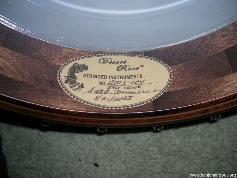 2003 Desert Rose Salt Creek--ON HOLD - Used Banjo For Sale at ...