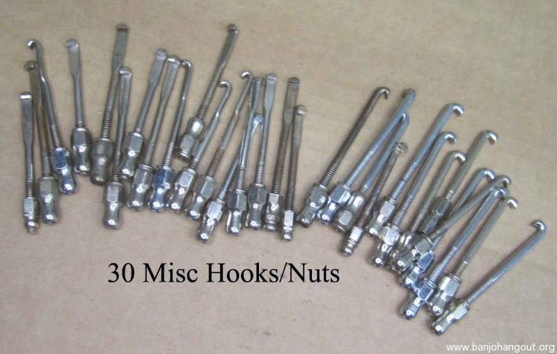 SOLD: Huge Lot banjo hooks, nuts, etc - Banjo Hangout