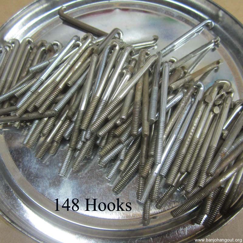 SOLD: Huge Lot banjo hooks, nuts, etc - Banjo Hangout