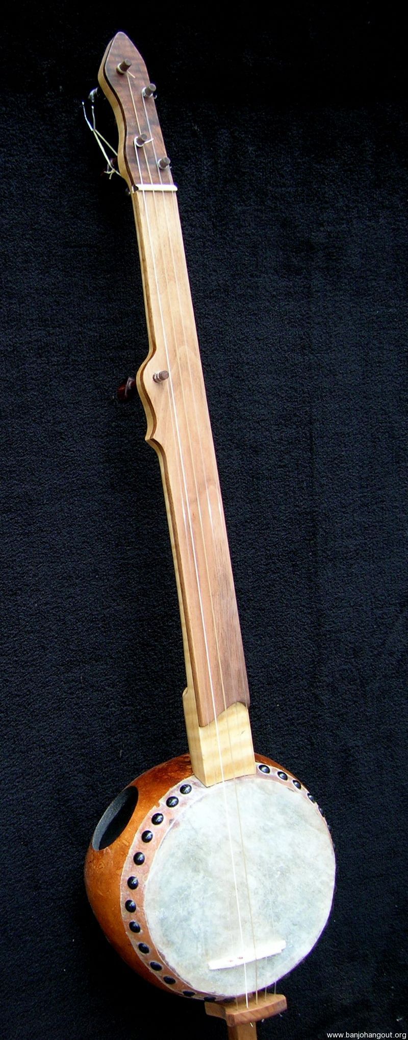 Barry Sholder Gourd Banjo #049 "Old Plantation" - Used Banjo For Sale ...