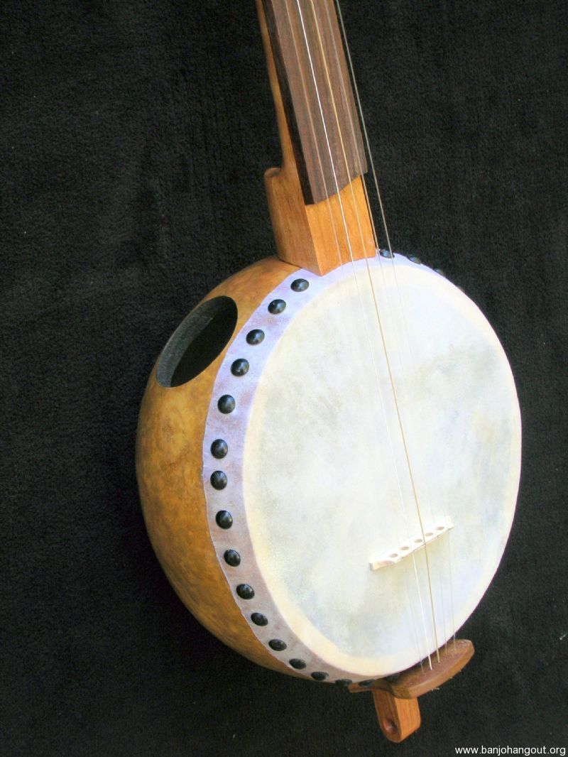 Barry Sholder Gourd Banjo #044 Std. - Used Banjo For Sale at BanjoBuyer.com