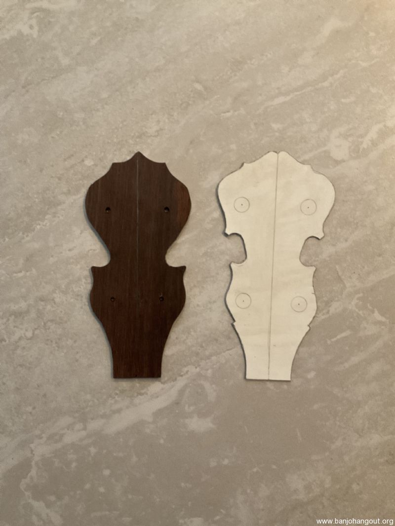Peghead Templates. SOLD - Banjo Hangout