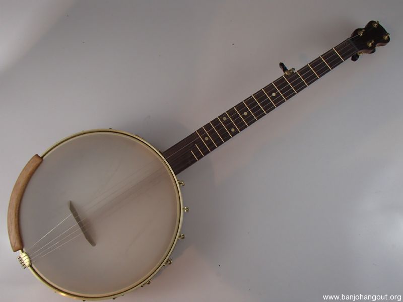 12" mahogany banjo with rectangular brass tone ring-Zach Hoyt #266-sold ...