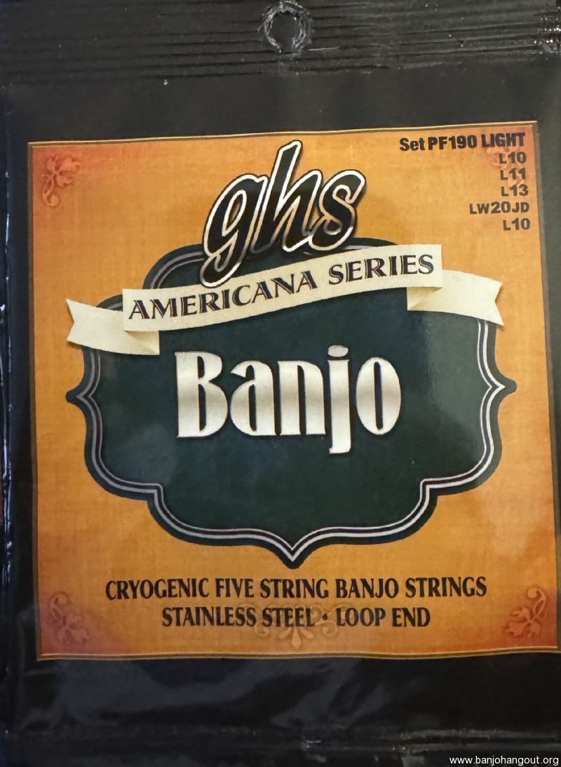 SOLD: 7 Sets GHS Americans PF190 banjo strings - Banjo Hangout