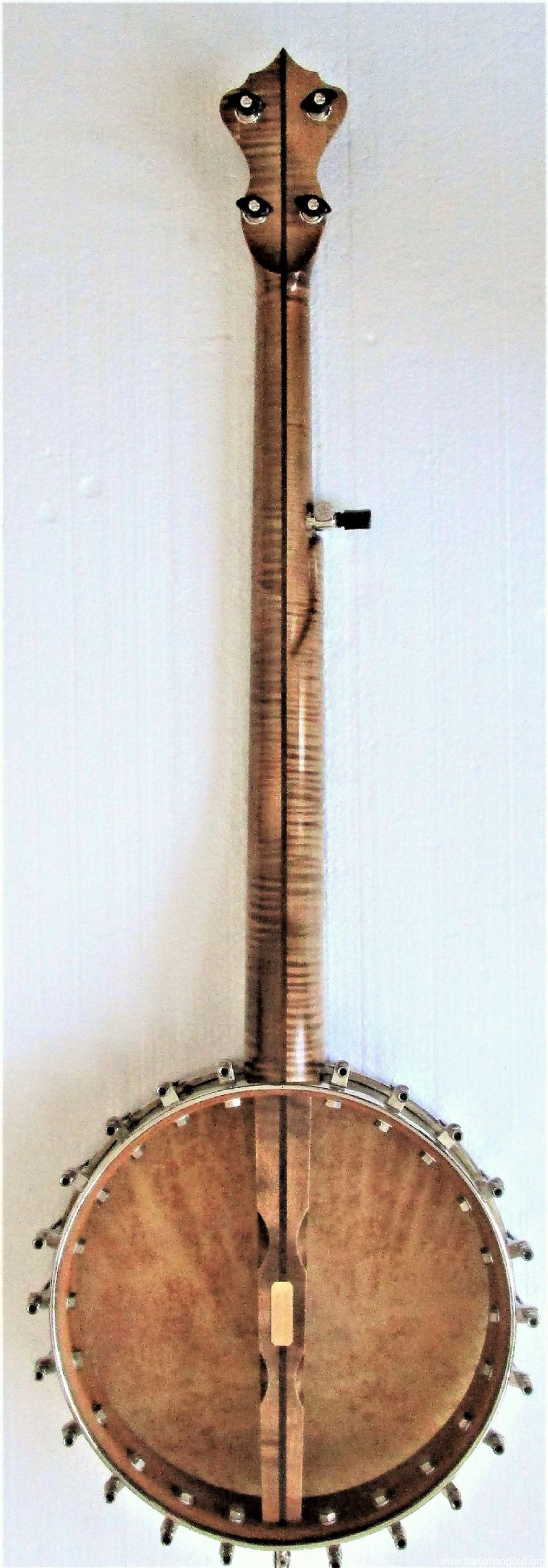 ON HOLD....Tiger Maple Openback Banjo with Prewar Pot... - Used Banjo ...