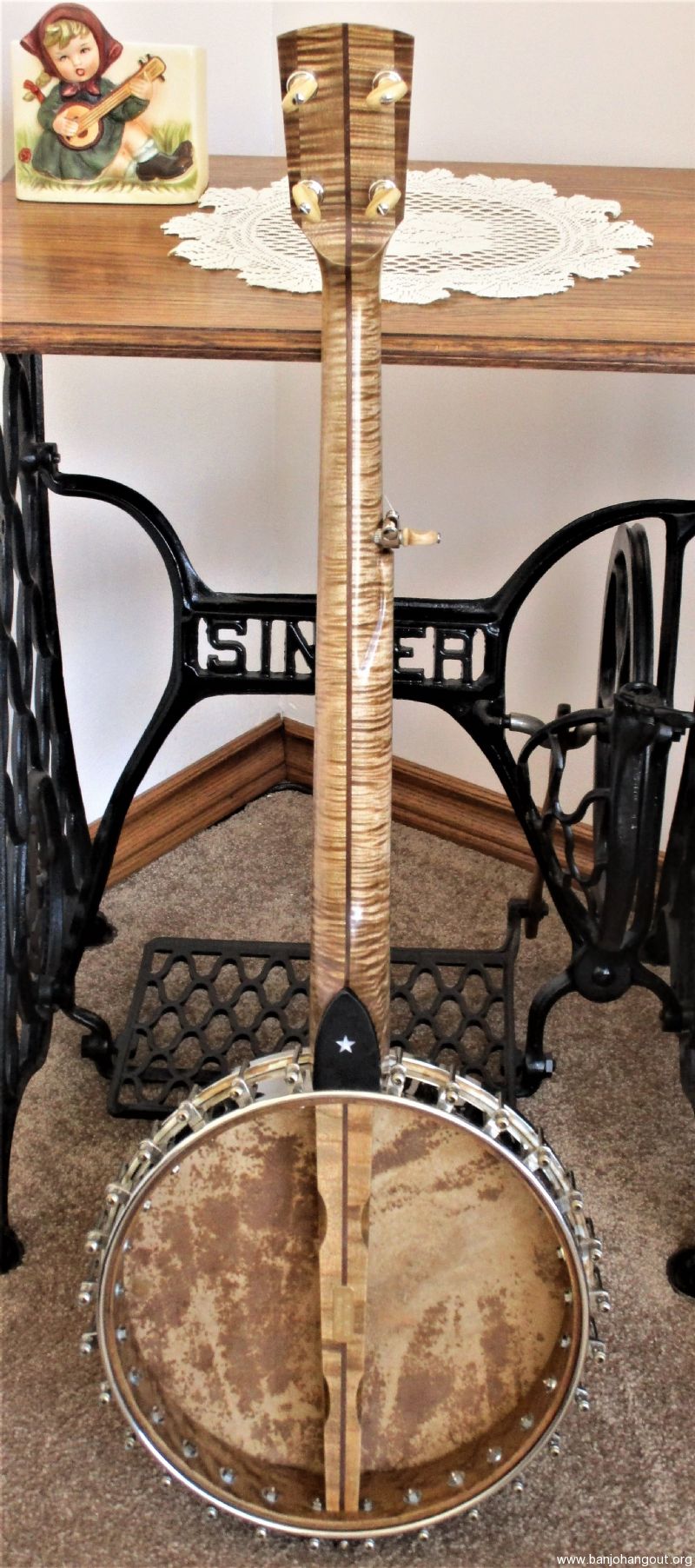 On Hold.....12" Van Eps Openback Banjo with Tiger Maple Neck - Used ...