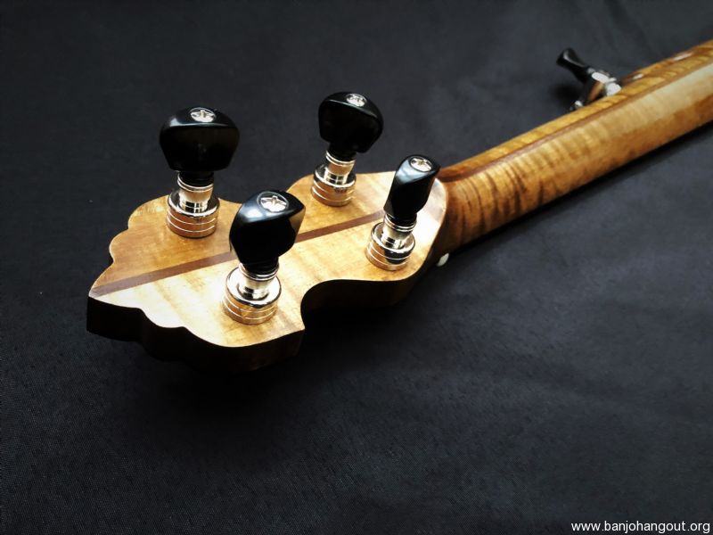 For Sale - 24" scale Curly Maple Clawhammer Style Banjo