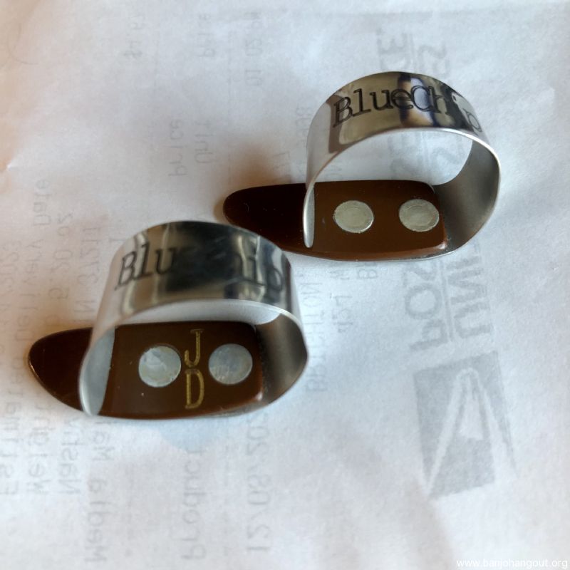 SOLD: 2 Blue Chip thumbpicks - Banjo Hangout