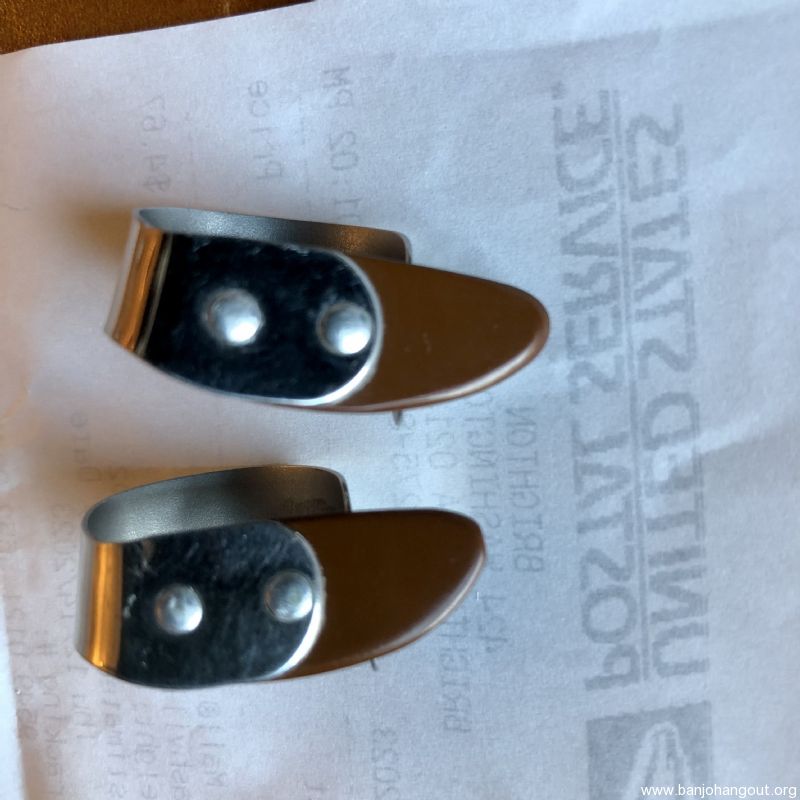 SOLD: 2 Blue Chip thumbpicks - Banjo Hangout