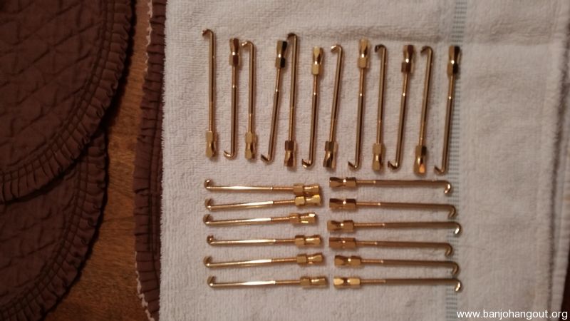 SOLD: For Sale: Gold plated hooks and nuts - Banjo Hangout
