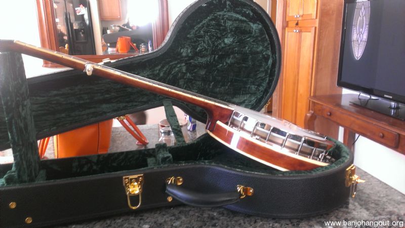 Cherry 5 string Hardwick Banjo with Blaylock Unplated No Hole - Used ...
