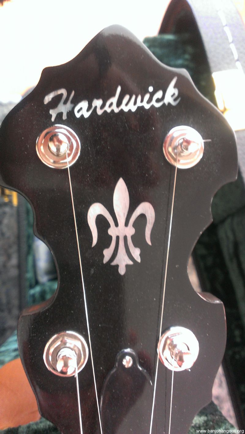 Cherry 5 string Hardwick Banjo with Blaylock Unplated No Hole - Used ...