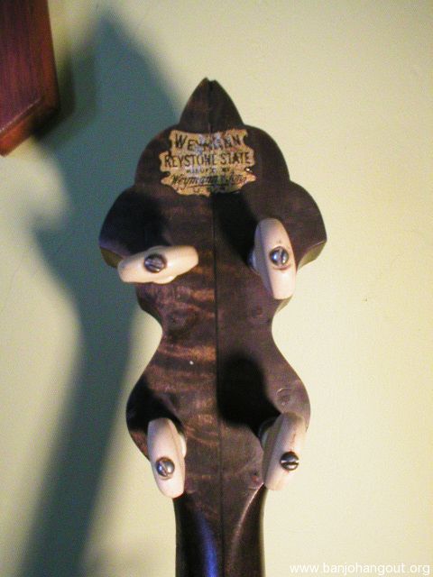 SOLD: rare original 5 string 1922 Weymann Keystone banjo w/ case SOLD ...