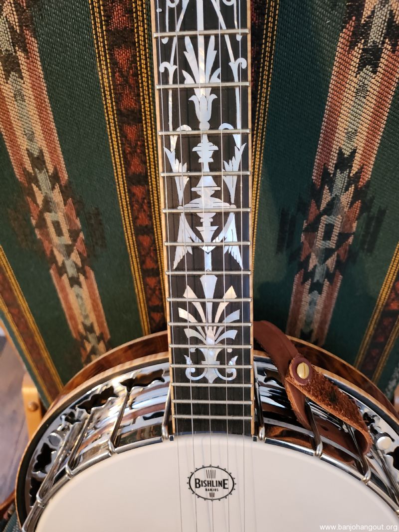 2011 Bishline Custom Quilted Maple Resonator Banjo - Banjo Hangout