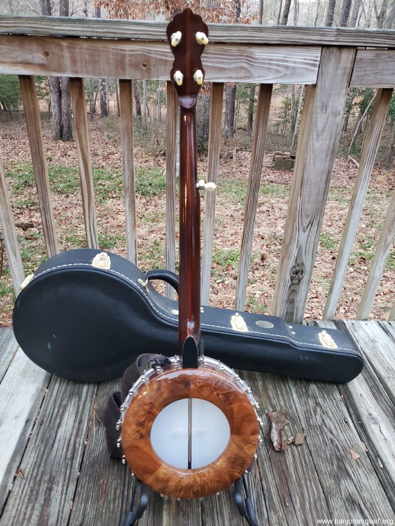 White Mountain Walnut Openback/Sholo Internal Resonator Banjo - Used ...