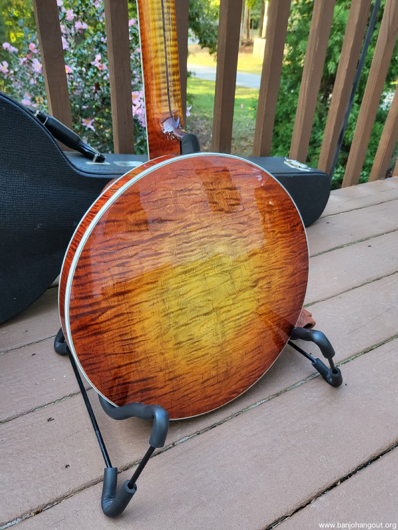 Hopkins Phoenix Curly Maple Banjo w/D-tuners - Used Banjo For Sale at ...