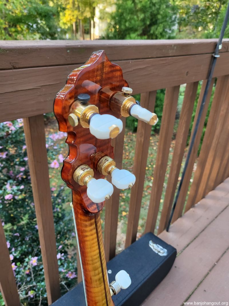 Hopkins Phoenix Curly Maple Banjo w/D-tuners - Used Banjo For Sale at ...