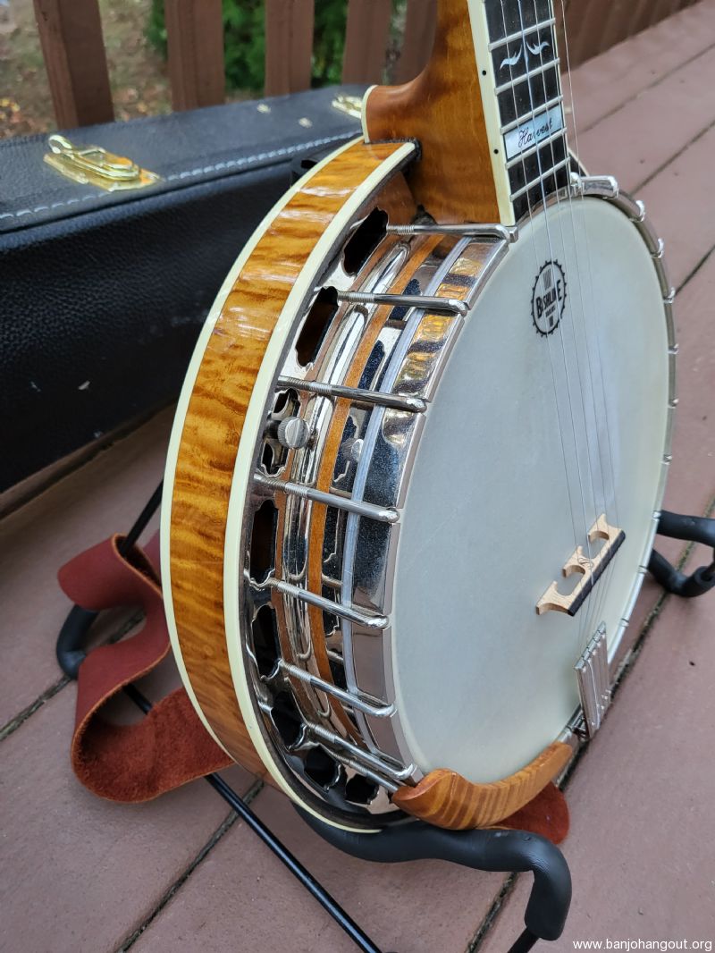2017 Bishline Harvest Curly Maple Banjo (pending) - Used Banjo For Sale ...