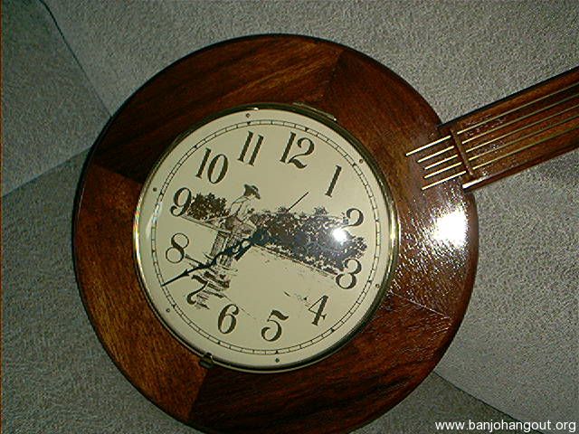 Banjo Clock Wall Decor - Used Banjo For Sale at BanjoBuyer.com