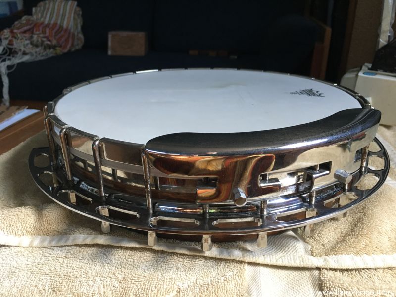 SOLD: Complete banjo pot with Ryan no holes flat head / sold - Banjo ...