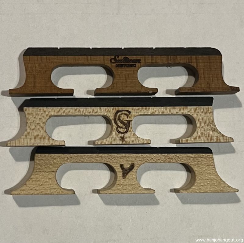 SOLD: 3, 5/8 standard spacing bridges - Banjo Hangout