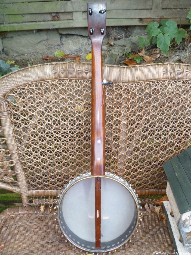 Open-back banjo with old pot and new handmade neck (shipping to ...