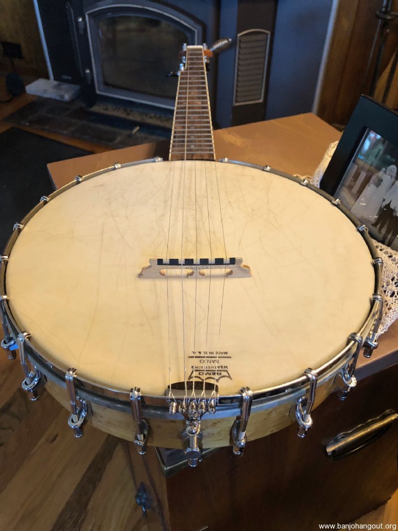 Nice 5 String Open Back Banjo with Vintage Pot and Refurbished Neck ...