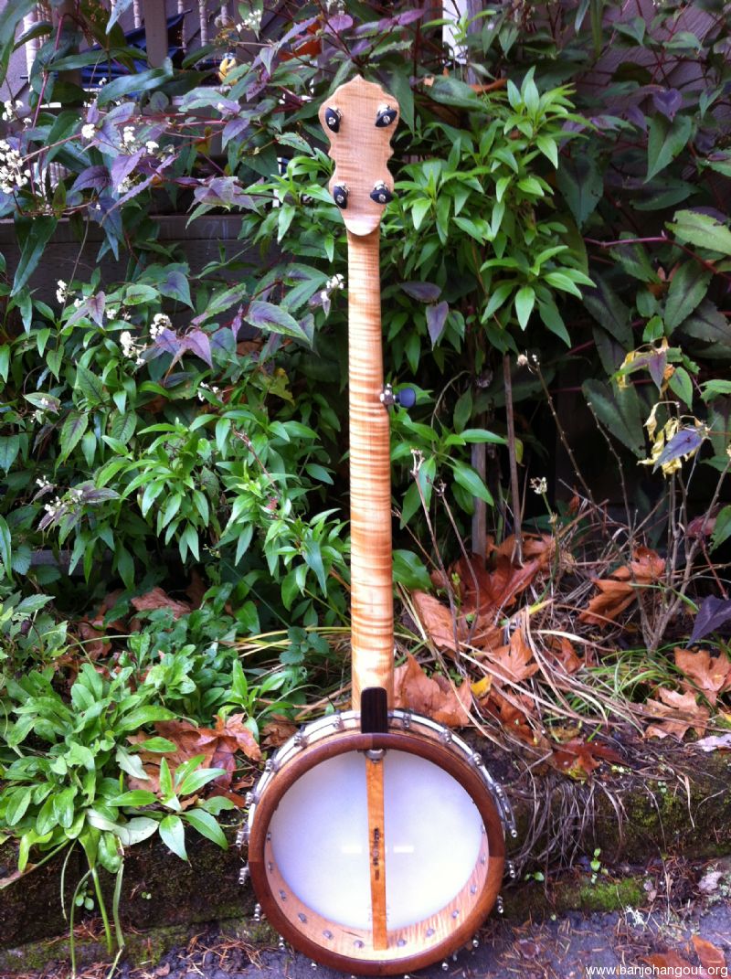 Bird'seye & Flame Maple Open Back 5 String Banjo - Used Banjo For Sale ...