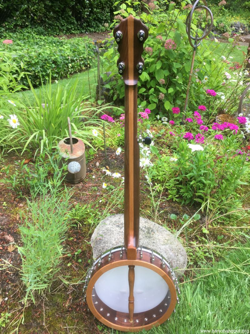 New Walnut and Pecan Open Back 5 String Banjo L@@K! - Used Banjo For ...
