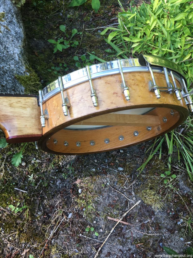 Open Back 5 String Banjo with a vintage (1920/30's) pot and new custom ...