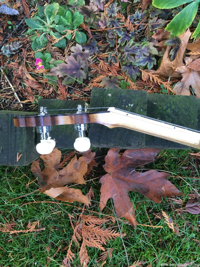 For Sale - New Myrtlewood and Walnut 5 String Open Back Banjo