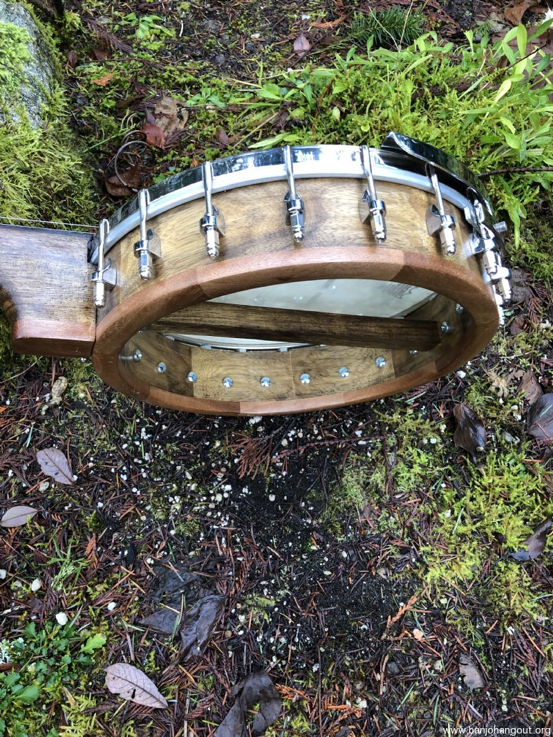 New African Black Limba Open Back Banjo - Used Banjo For Sale at ...