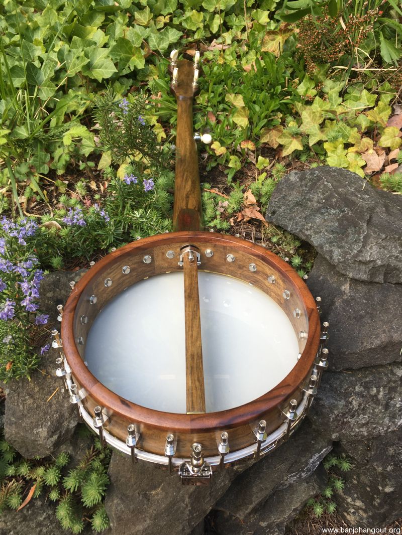 Beautiful African Black Limba and Walnut banjo - Used Banjo For Sale at ...