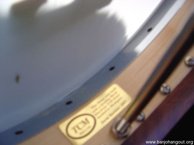 Top of the line Open Back Banjo. Solid block maple rim walnut cap ...