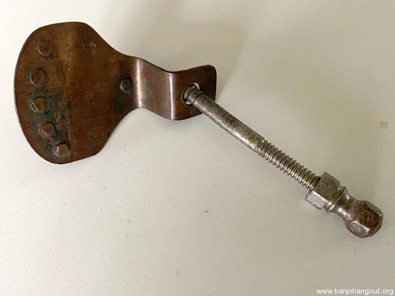 1887 A.G. Wood 5 String Banjo Tailpiece RARE - Banjo Hangout